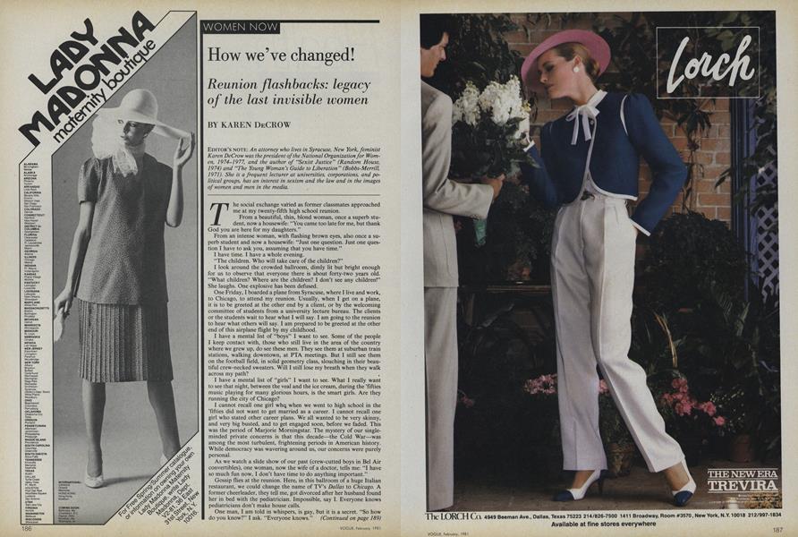 How We've Changed! | Vogue | february 1981