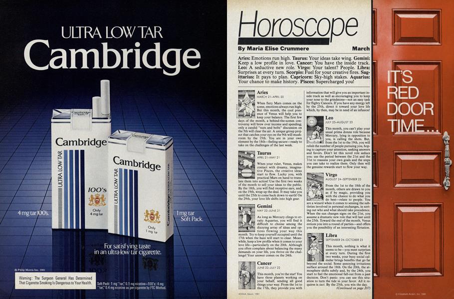 Horoscope | Vogue | MARCH 1981