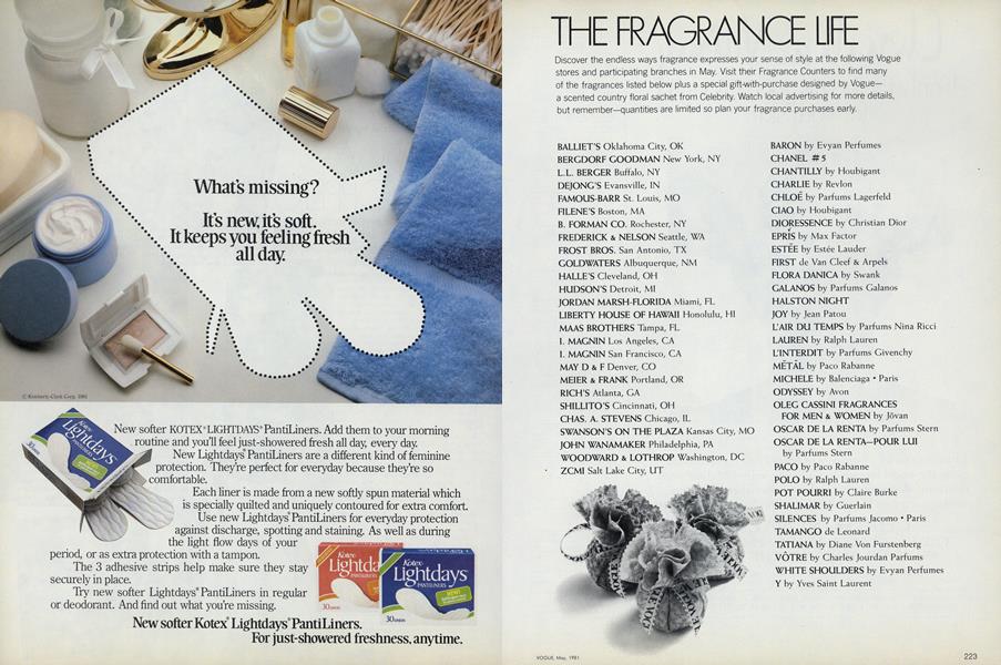 THE FRAGRANCE LIFE | Vogue | MAY 1981