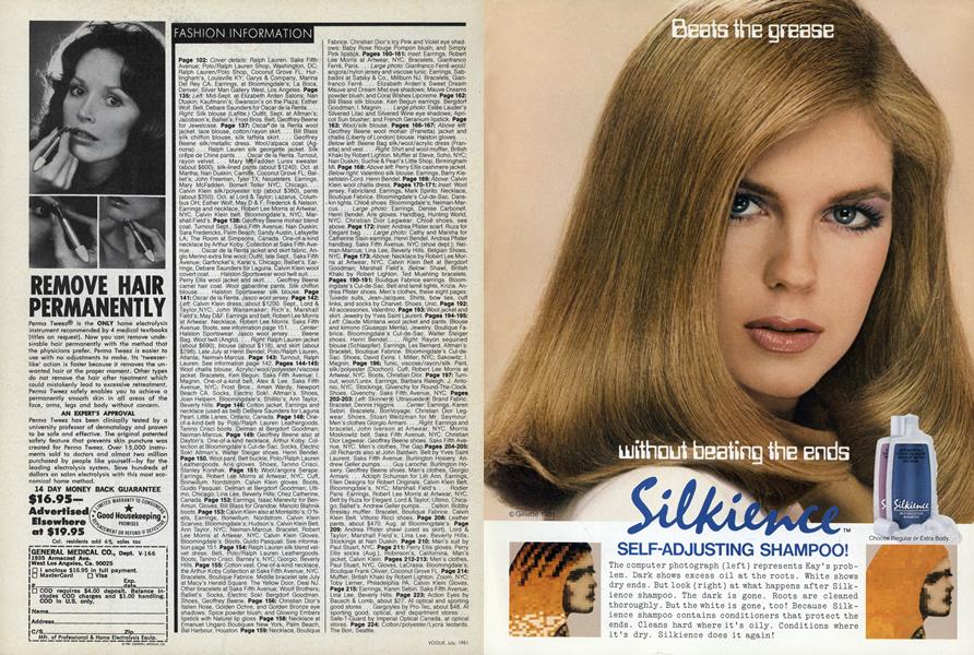 Fashion Information | Vogue | JULY 1981