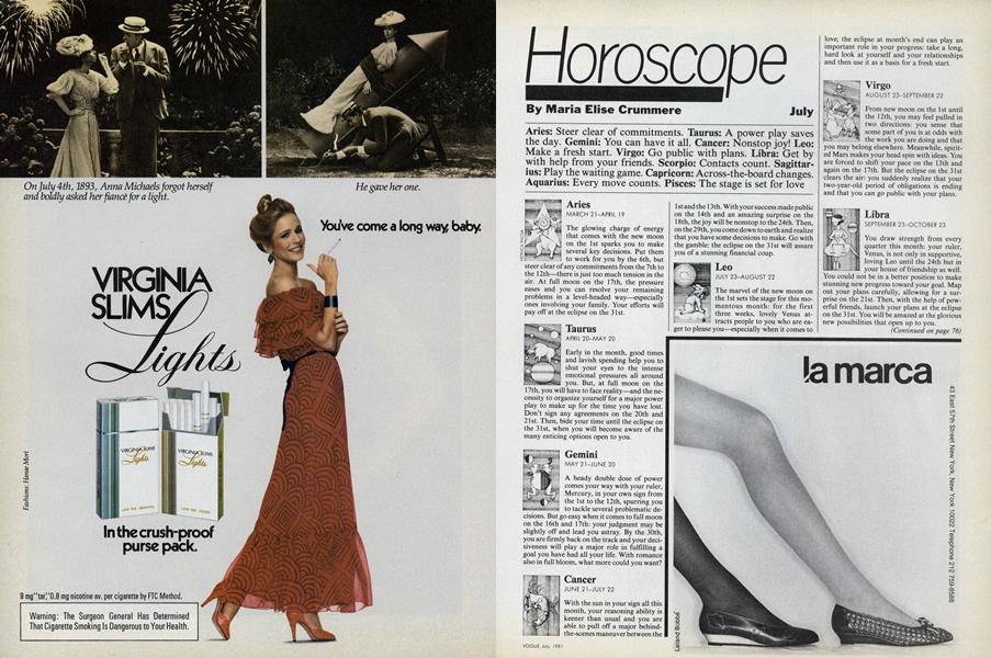 Horoscope | Vogue | JULY 1981