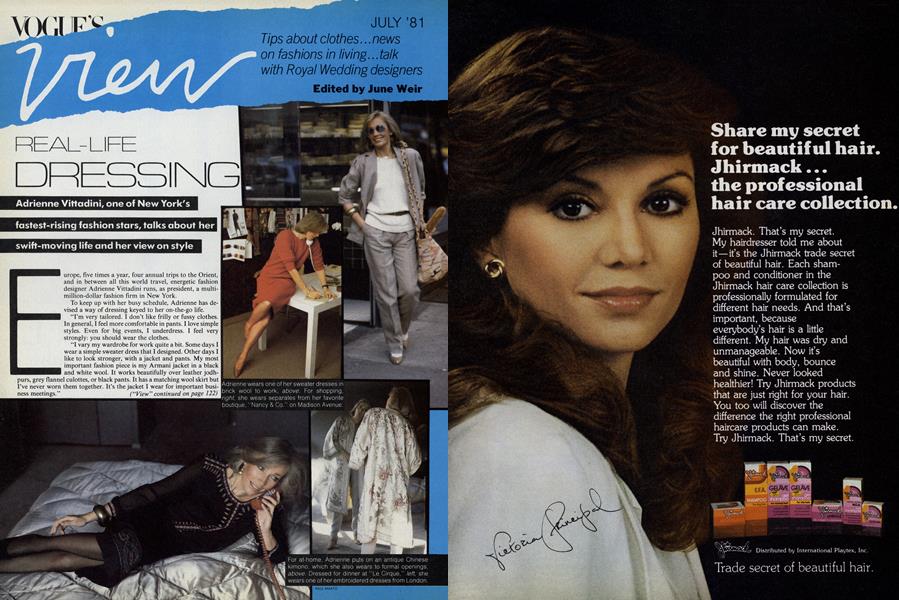 Real-life Dressing | Vogue | JULY 1981