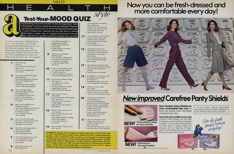Test-your-mood Quiz | Vogue | DECEMBER 1981