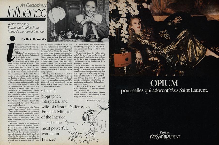 An Extraordinary Influence | Vogue | DECEMBER 1981