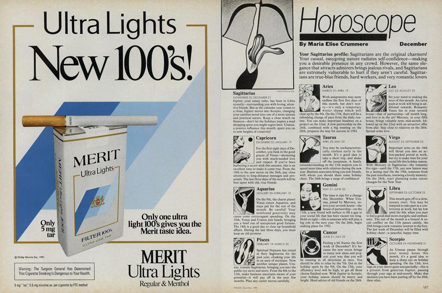 Horoscope | Vogue | DECEMBER 1981