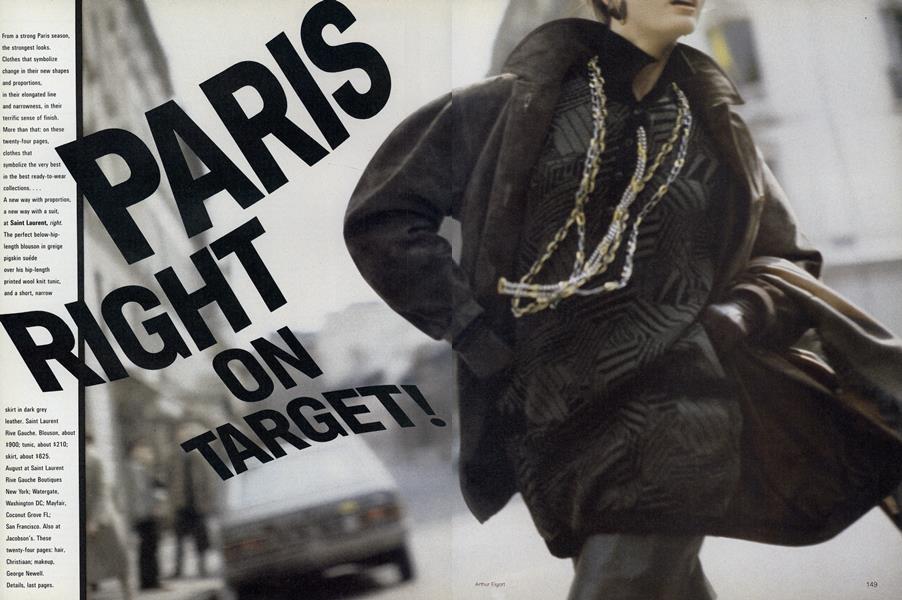 Paris Right on Target! | Vogue | JULY 1982