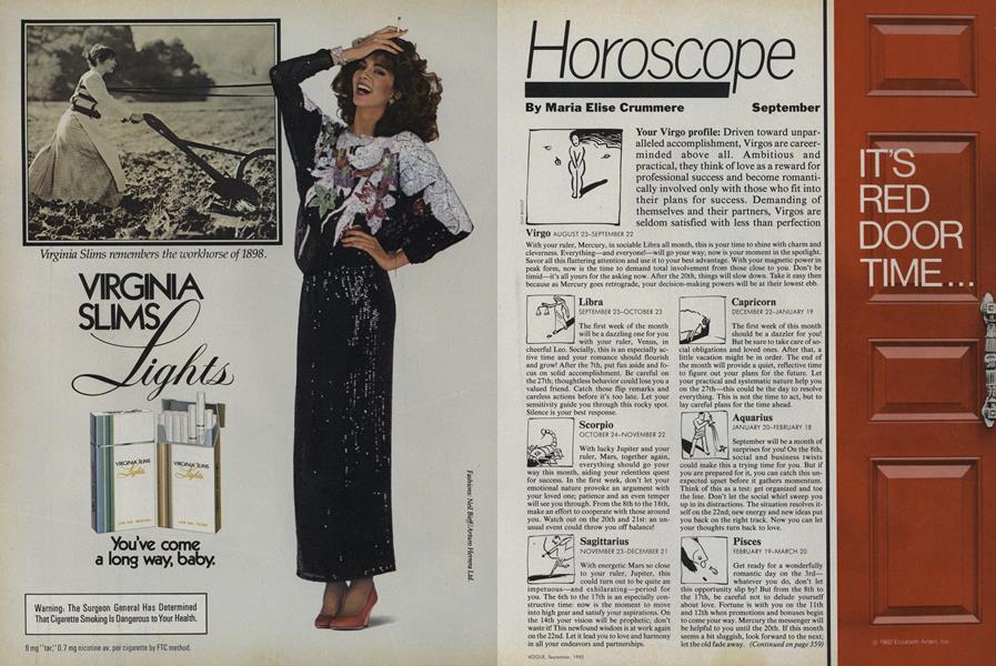 Horoscope | Vogue | september 1982