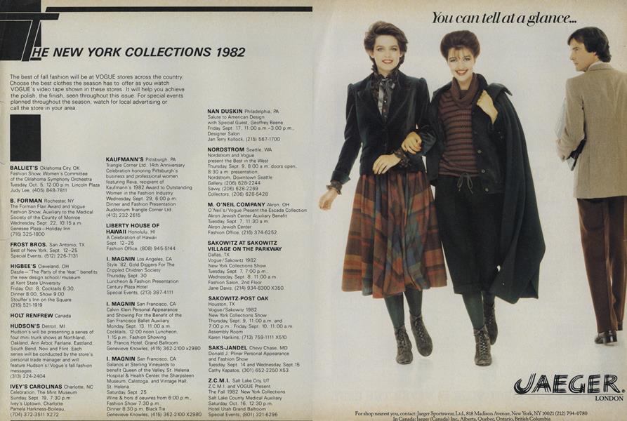 THE NEW YORK COLLECTIONS 1982 | Vogue | september 1982