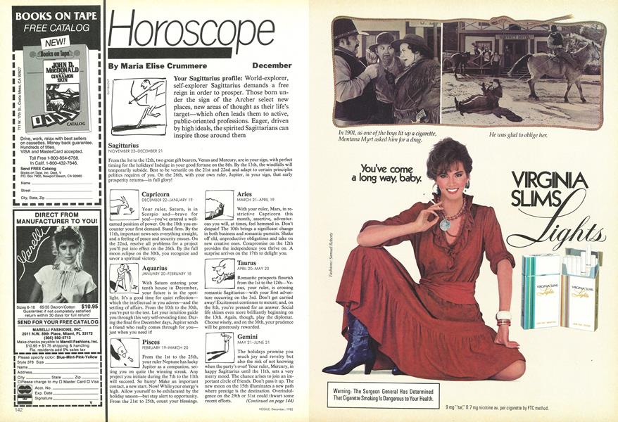 Horoscope | Vogue | DECEMBER 1982