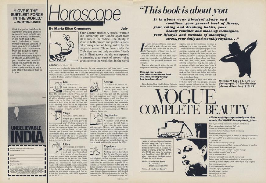 Horoscope | Vogue | JULY 1983