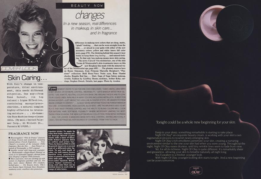 Skin Caring/Eyes... | Vogue | September 1983