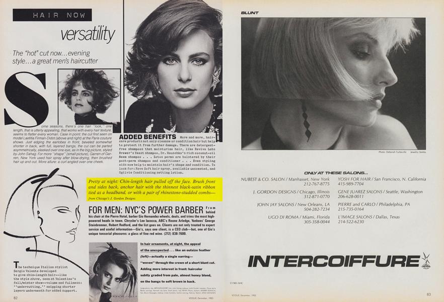 Versatility | Vogue | December 1983