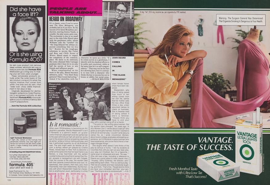 Theater: Is It Romantic? | Vogue | March 1984