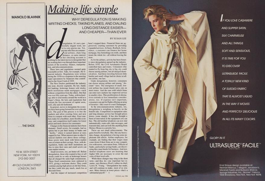 Making Life Simple | Vogue | July 1984