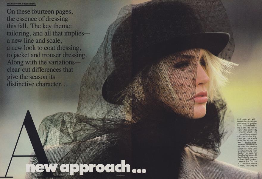 A New Approach... | Vogue | SEPTEMBER 1984