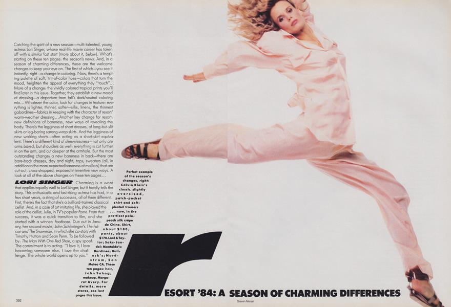 Resort '84: A Season of Charming Differences | Vogue | NOVEMBER 1984