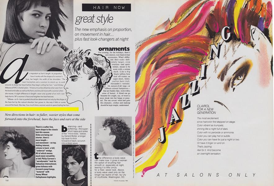 Great Style | Vogue | NOVEMBER 1984