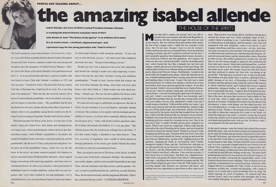 The Amazing Isabel Allende | Vogue | March 1985