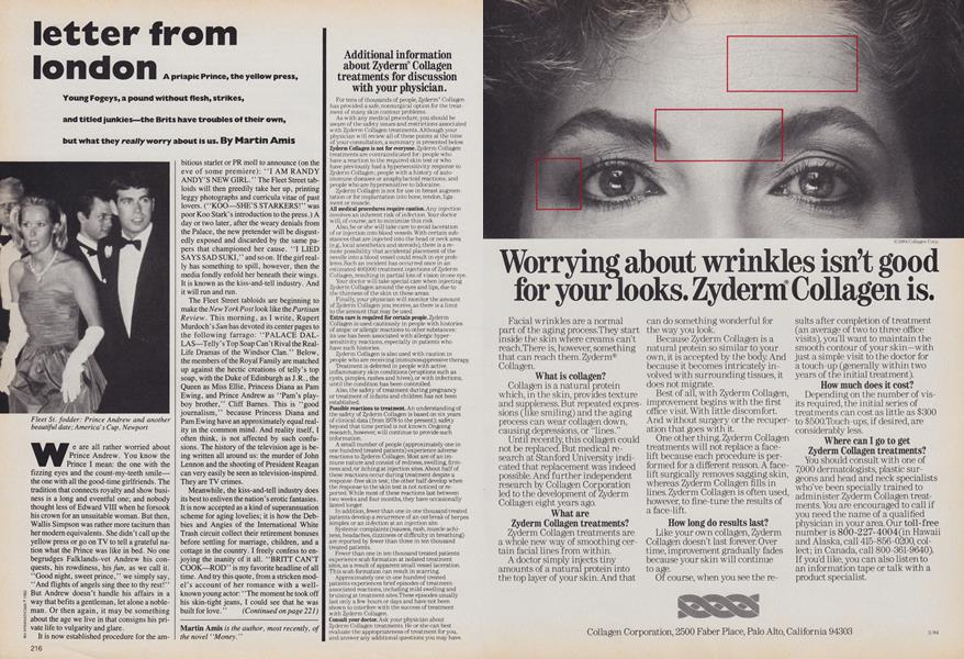 Letter From London | Vogue | April 1985