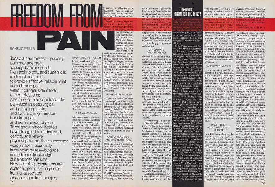 Freedom from Pain | Vogue | May 1985