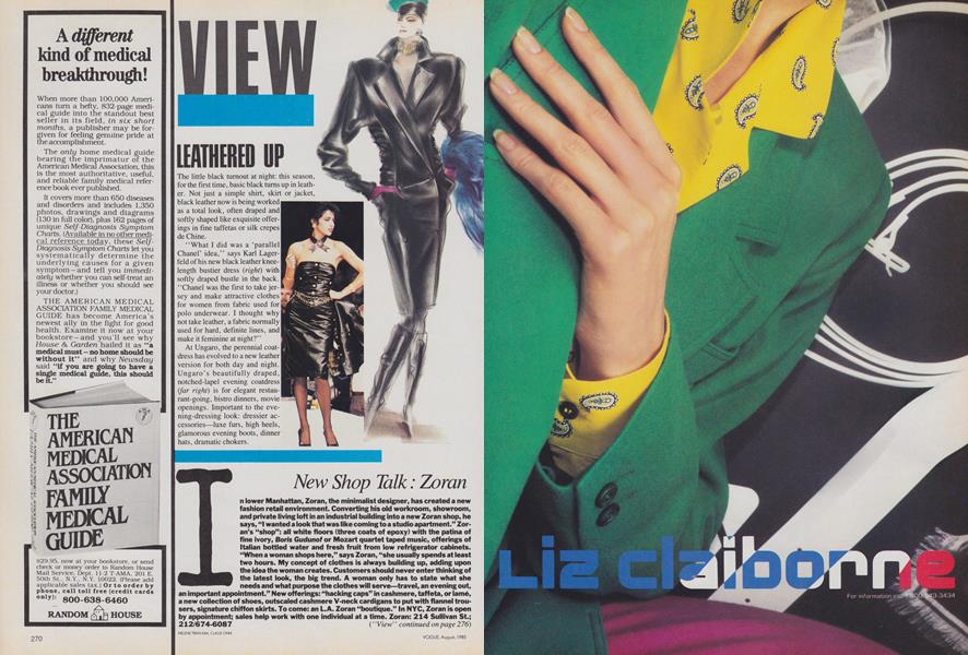 Leathered Up | Vogue | August 1985