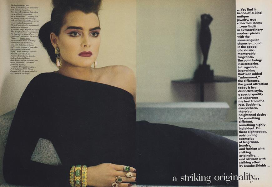 A Striking Originality | Vogue | November 1985