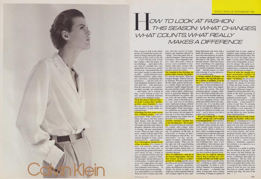 How to Look at Fashion This Season: What Changes, What Counts, What ...