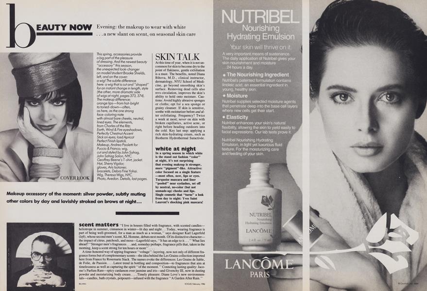 Skin Talk/White at Night... | Vogue | February 1986