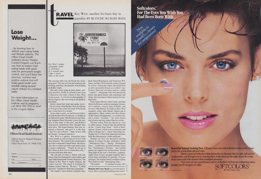 Key West: Another Ho-hum Day in Paradise | Vogue | MARCH 1986