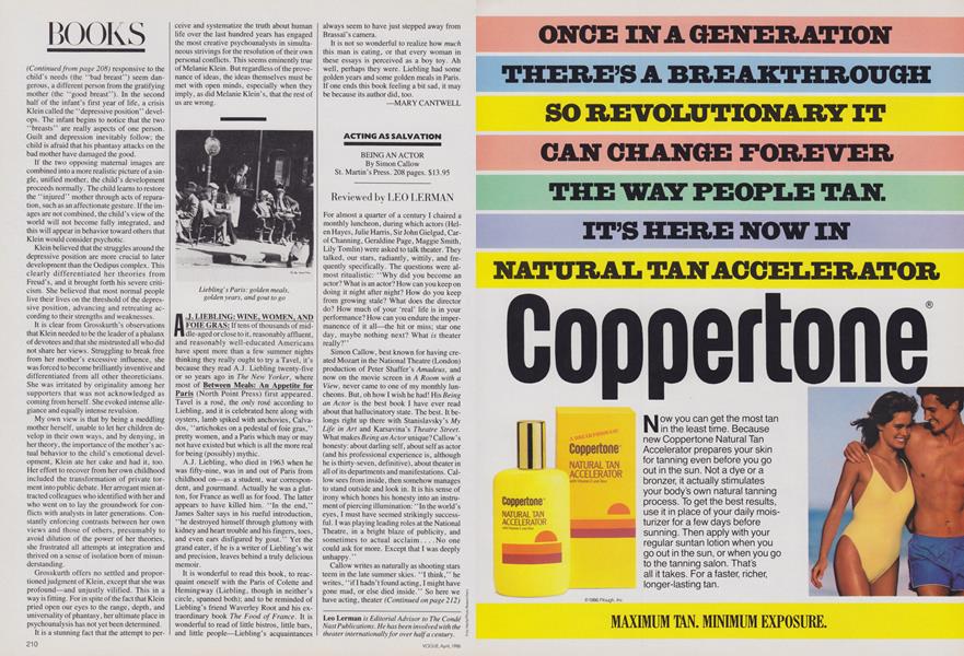 Coppertone | Vogue | April 1986