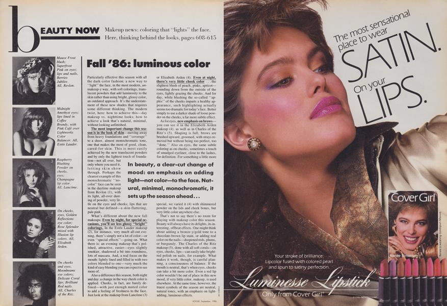 Makeup News: Coloring That "Lights" the Face. Here, Thinking Behind the ...