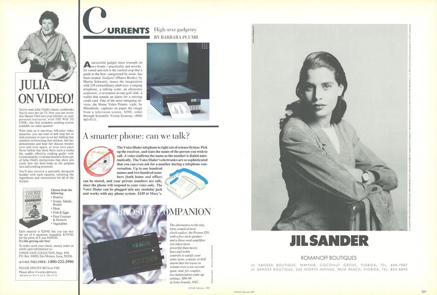 Currents | Vogue | FEBRUARY 1987