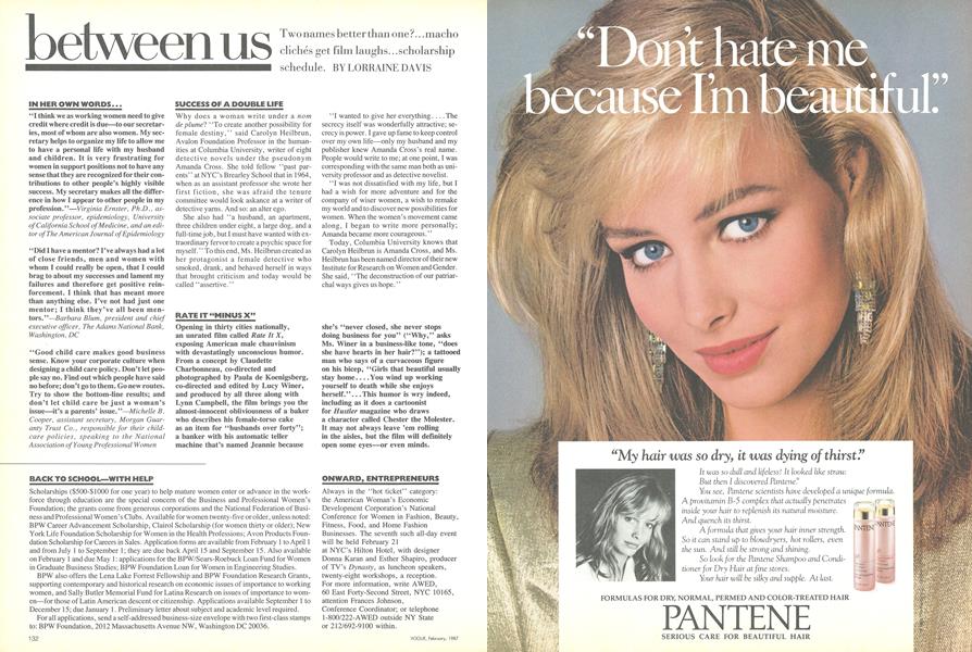 Between Us | Vogue | FEBRUARY 1987