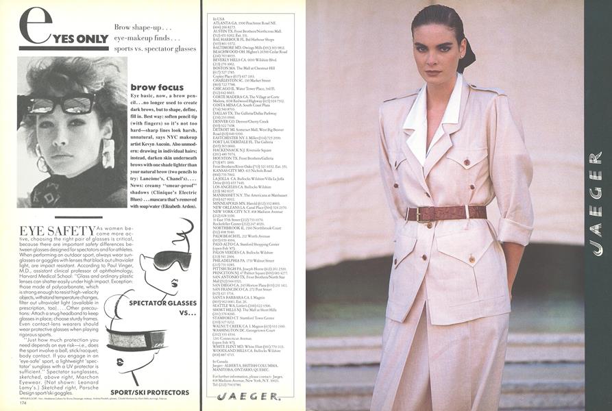 Eyes Only | Vogue | FEBRUARY 1987