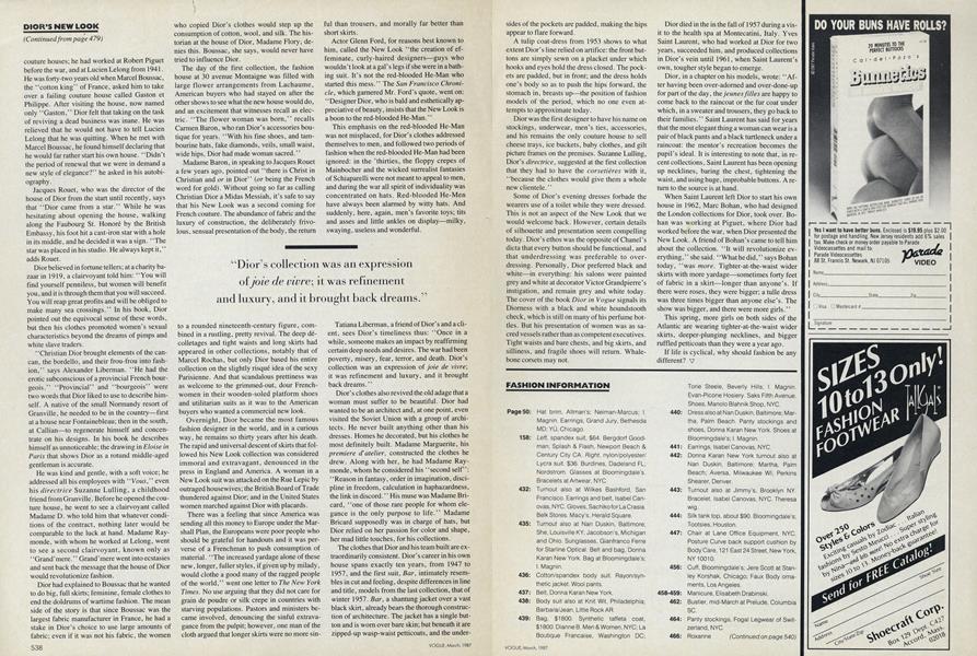 Fashion Information | Vogue | MARCH 1987