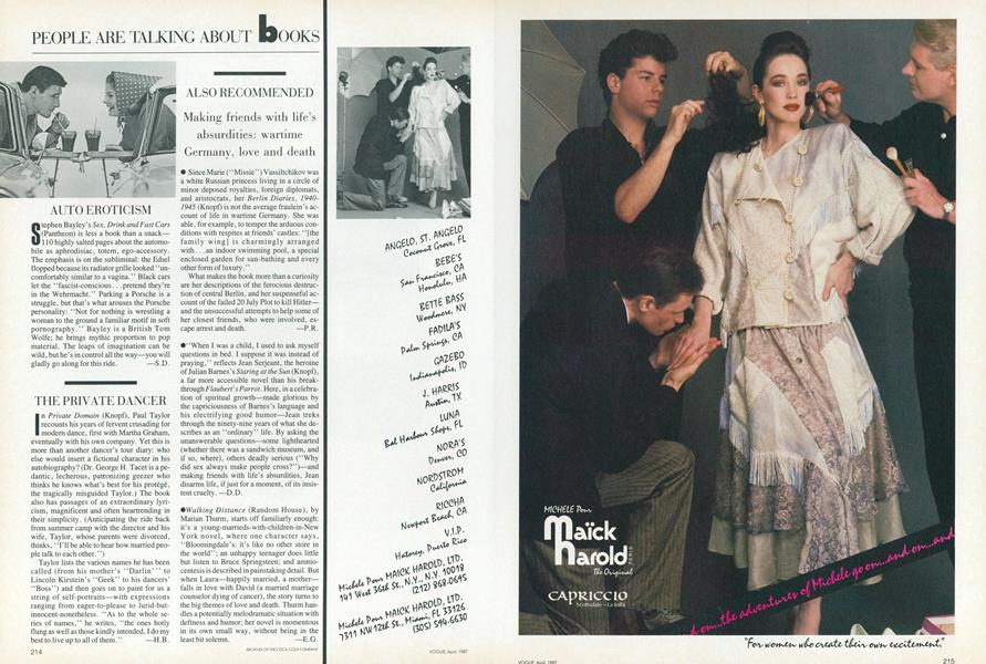 Books: The Private Dancer | Vogue | APRIL 1987