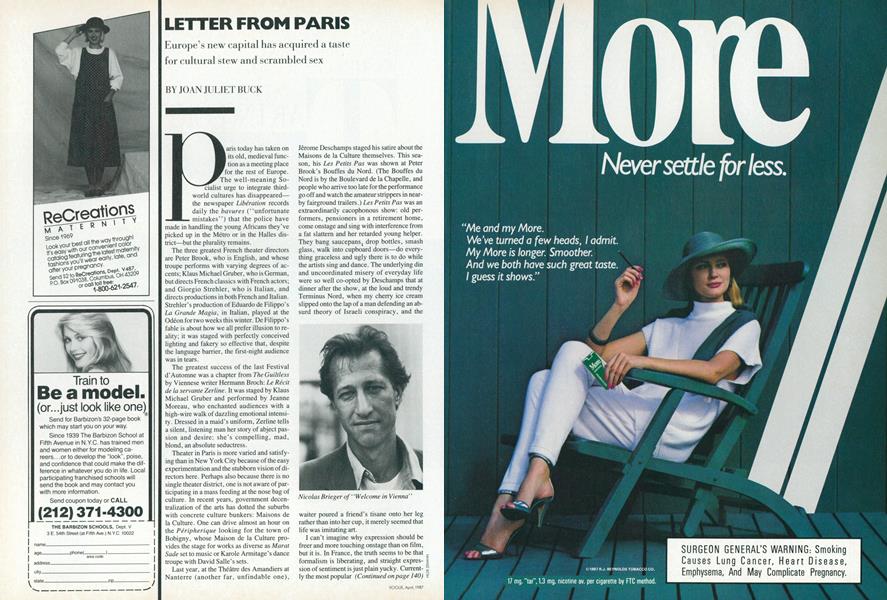 Letter from Paris | Vogue | APRIL 1987