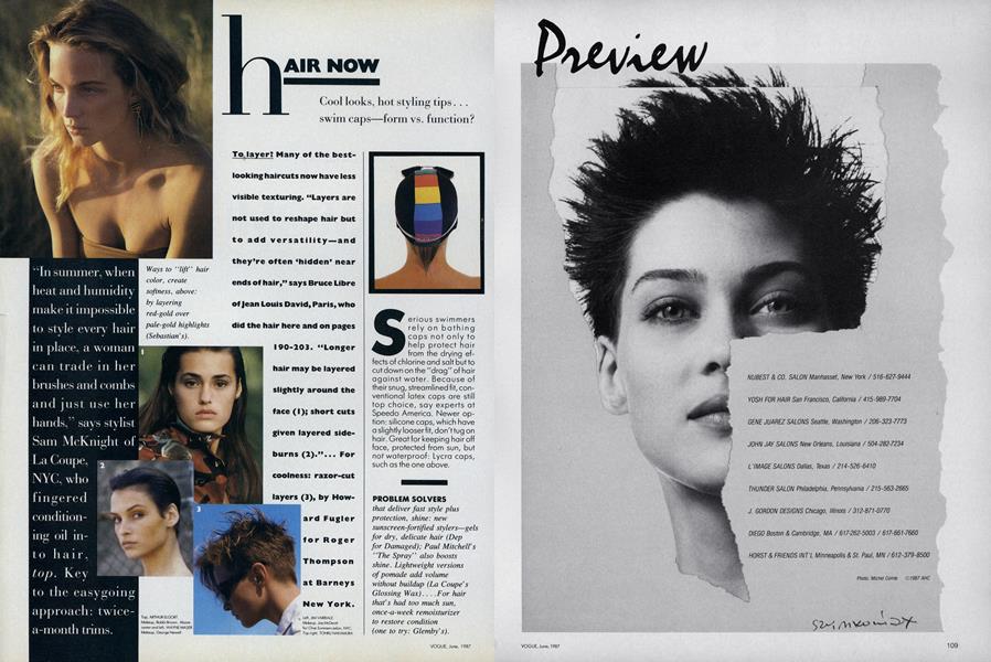 Hair Now | Vogue | June 1987