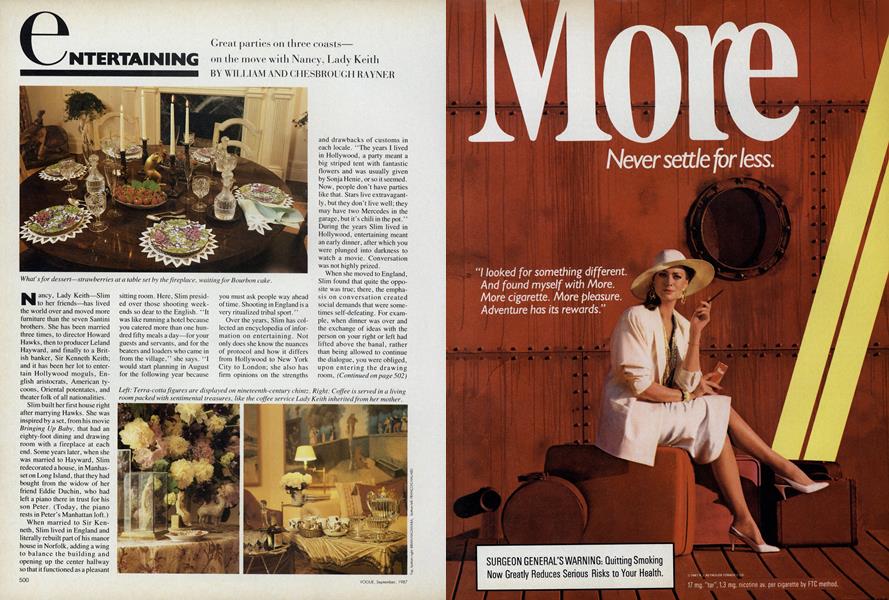 Entertaining | Vogue | SEPTEMBER 1987