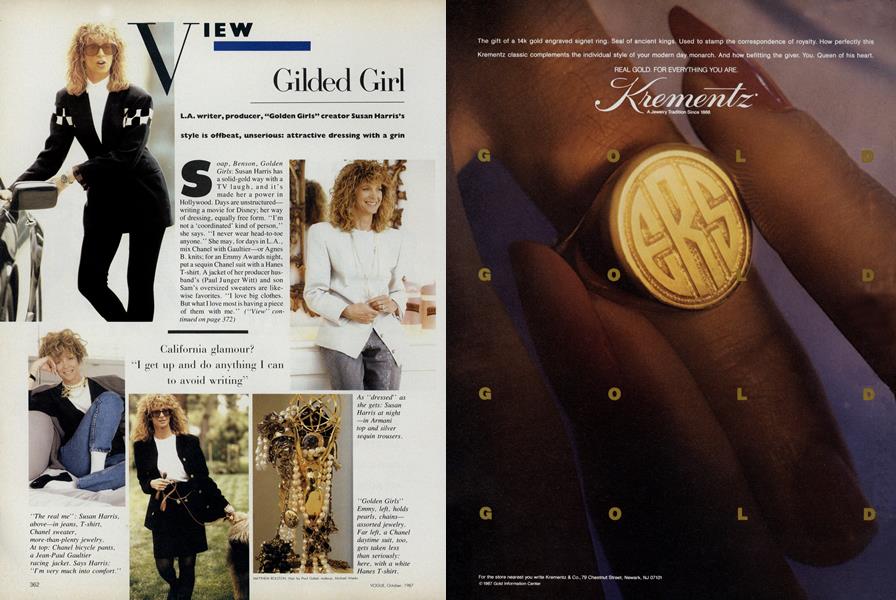 Gilded Girl | Vogue | OCTOBER 1987