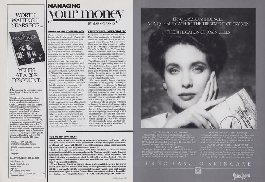 Managing Your Money | Vogue | February 1988