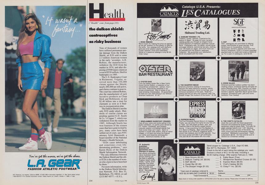 The Dalkon Shield: Contraceptives as Risky Business | Vogue | August 1988