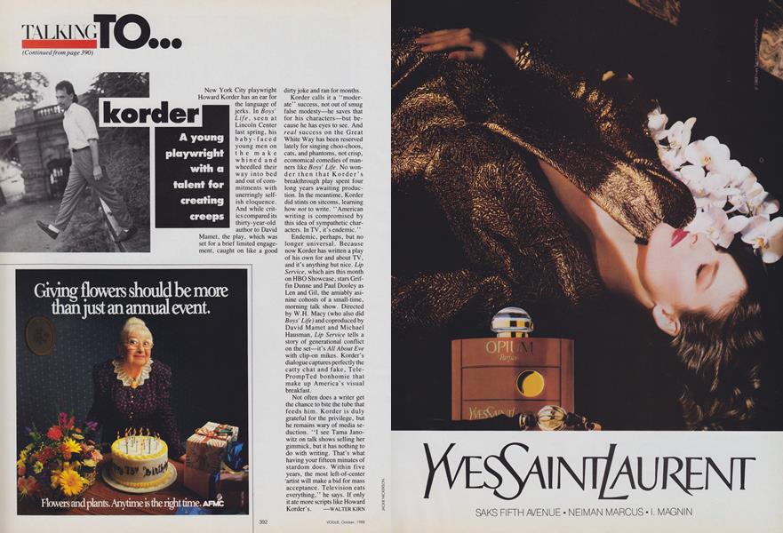 Korder | Vogue | OCTOBER 1988