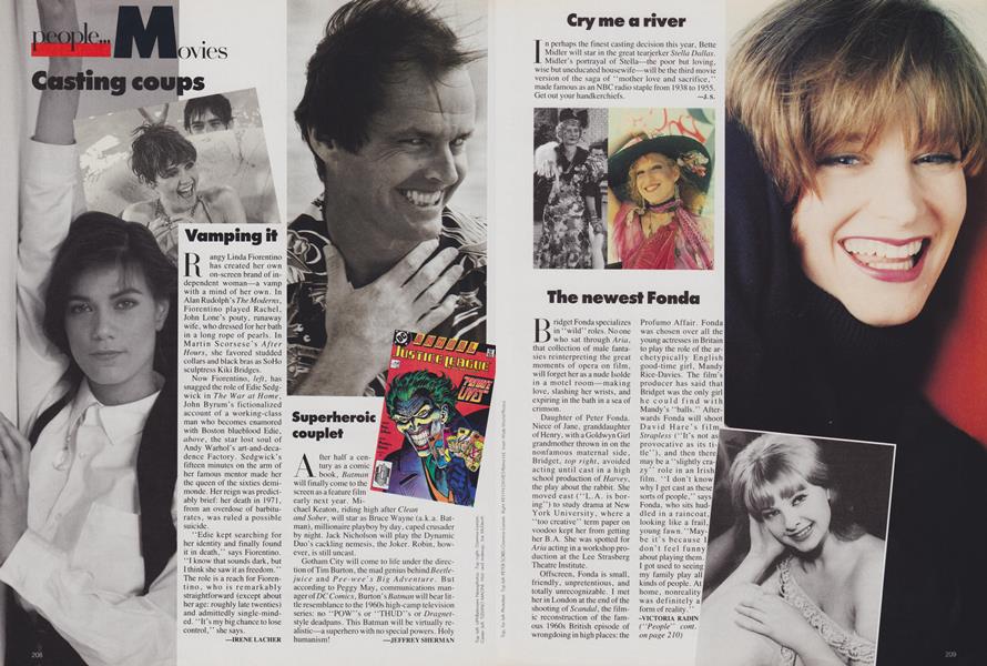 Movies: Casting Coups—Cry Me a River | Vogue | NOVEMBER 1988