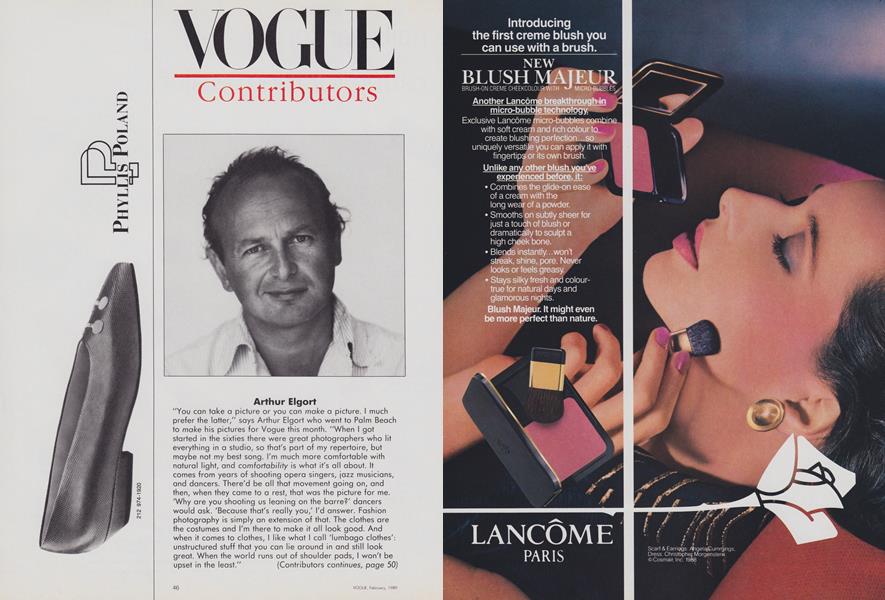 Contributors | Vogue | February 1989