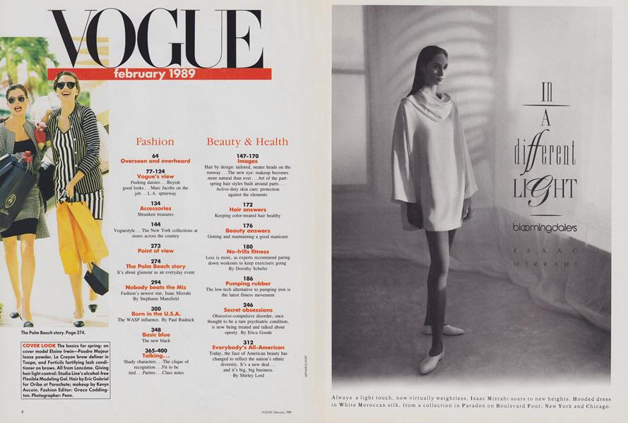 Table of Contents | Vogue | February 1989