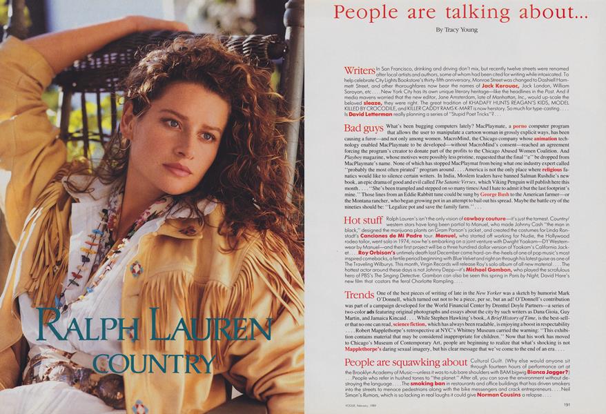 People Are Talking About | Vogue | February 1989