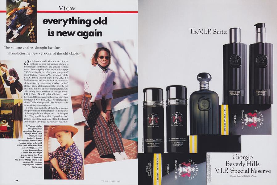Everything Old Is New Again | Vogue | APRIL 1989