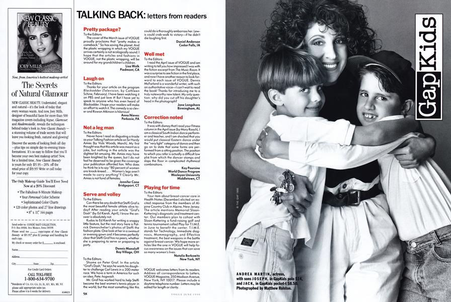 Letters from Readers | Vogue | JUNE 1990