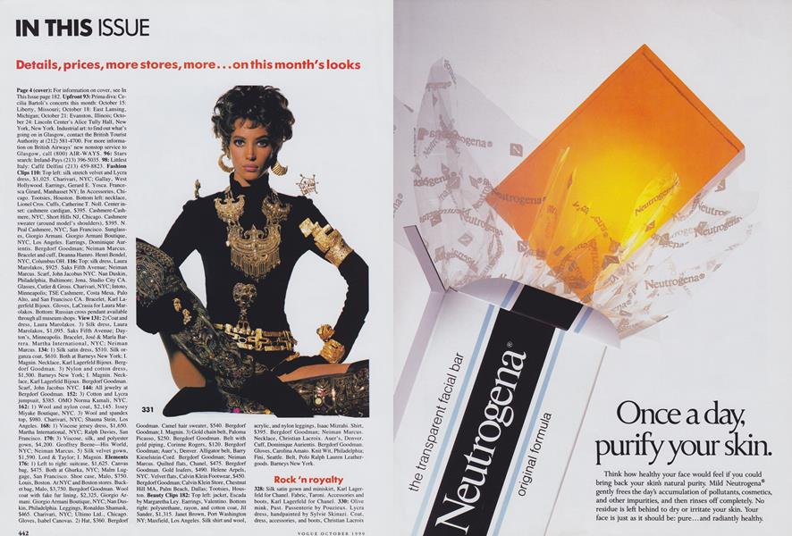 In This Issue | Vogue | OCTOBER 1990
